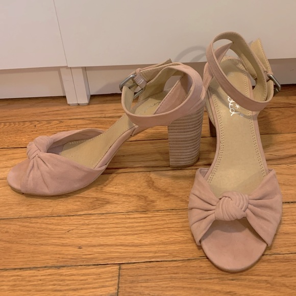 Splendid | Shoes | Splendid Open Toe Blush Pink Block Heel Sandals ...